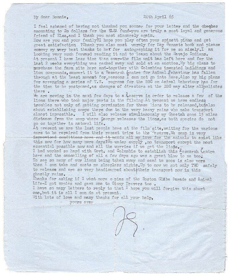 JA Letters 1965
