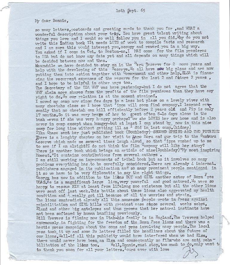 JA Letters 1965