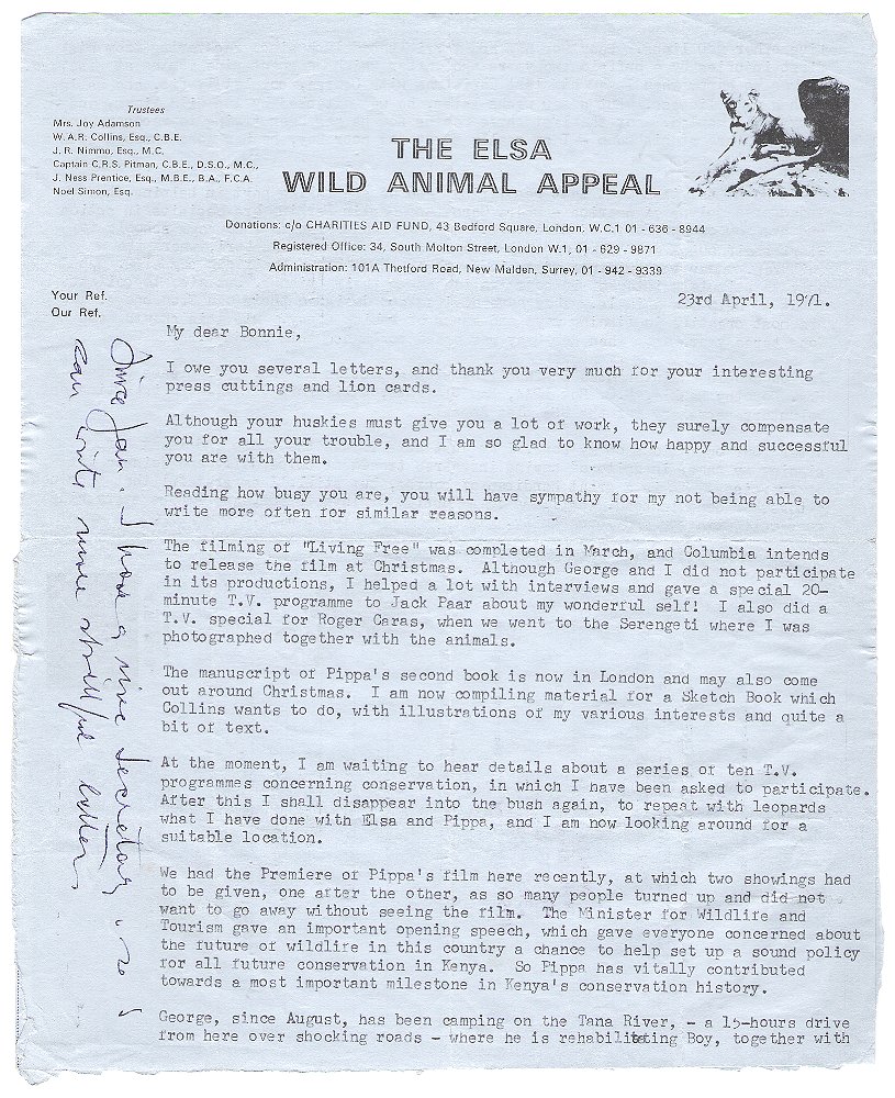 JA Letters 1970 - 1972