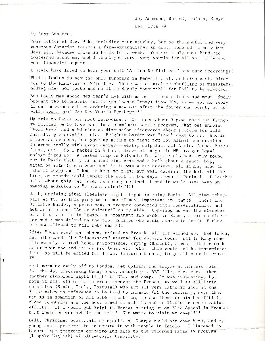 JA Letters 1976-1979